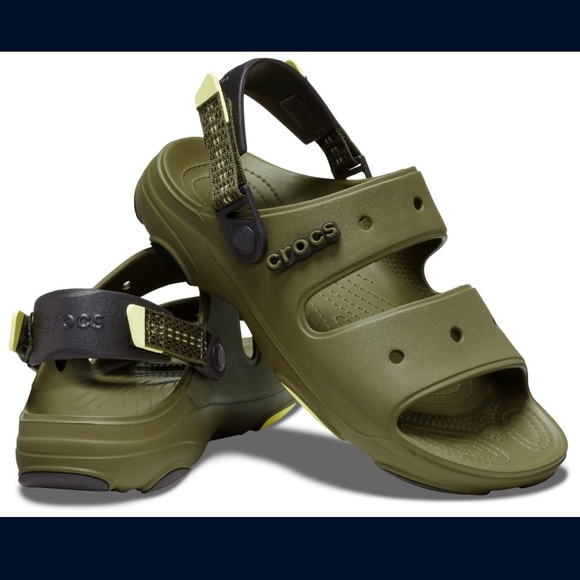 CROCS | Shoes | Crocs Classic All Terrain Sandals Olive Green Aloe 2us ...